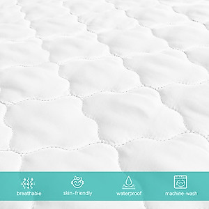 Crib Sheets for Boys 2 Pack & Crib Mattress Protector Waterproof