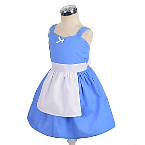 Dressy Daisy Princess Dress with Apron Summer Outfit Casual Wear for Toddler Girls Size 3T