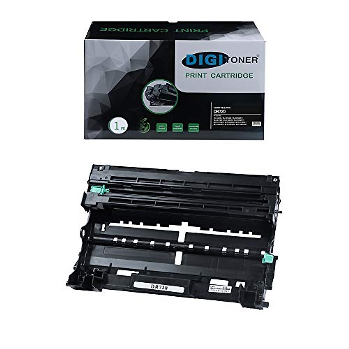 TonerPlusUSA Compatible DR720 Toner Drum Unit – DR-720 High Yield Toner Drum Unit Replacement for Brother Laser Printer – Black (1 Pack )