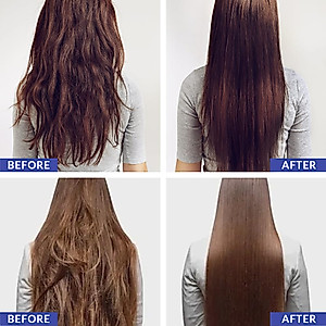 KERAGEN - Brazilian Keratin Smoothing Treatment, Blowout Straightening System for Dry and Damaged Hair, Formaldehyde Free, 16 Oz - Eliminate Curls and Frizz, Fine to Medium Hair