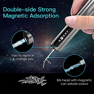 AM ARROWMAX 7.4V Mini Electric Screwdriver & Removable Angle Screw, 60 in 1 Precision Electric Screwdriver Set, Repair Tool Set For Phone Camera Watch Laptop (M1 PRO PLUS)