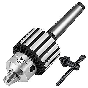 Earl Diamond Super Heavy Duty 1/2-Inch Drill Chuck with #2 Morse Taper Arbor & Chuck Key (1/2" MT2)