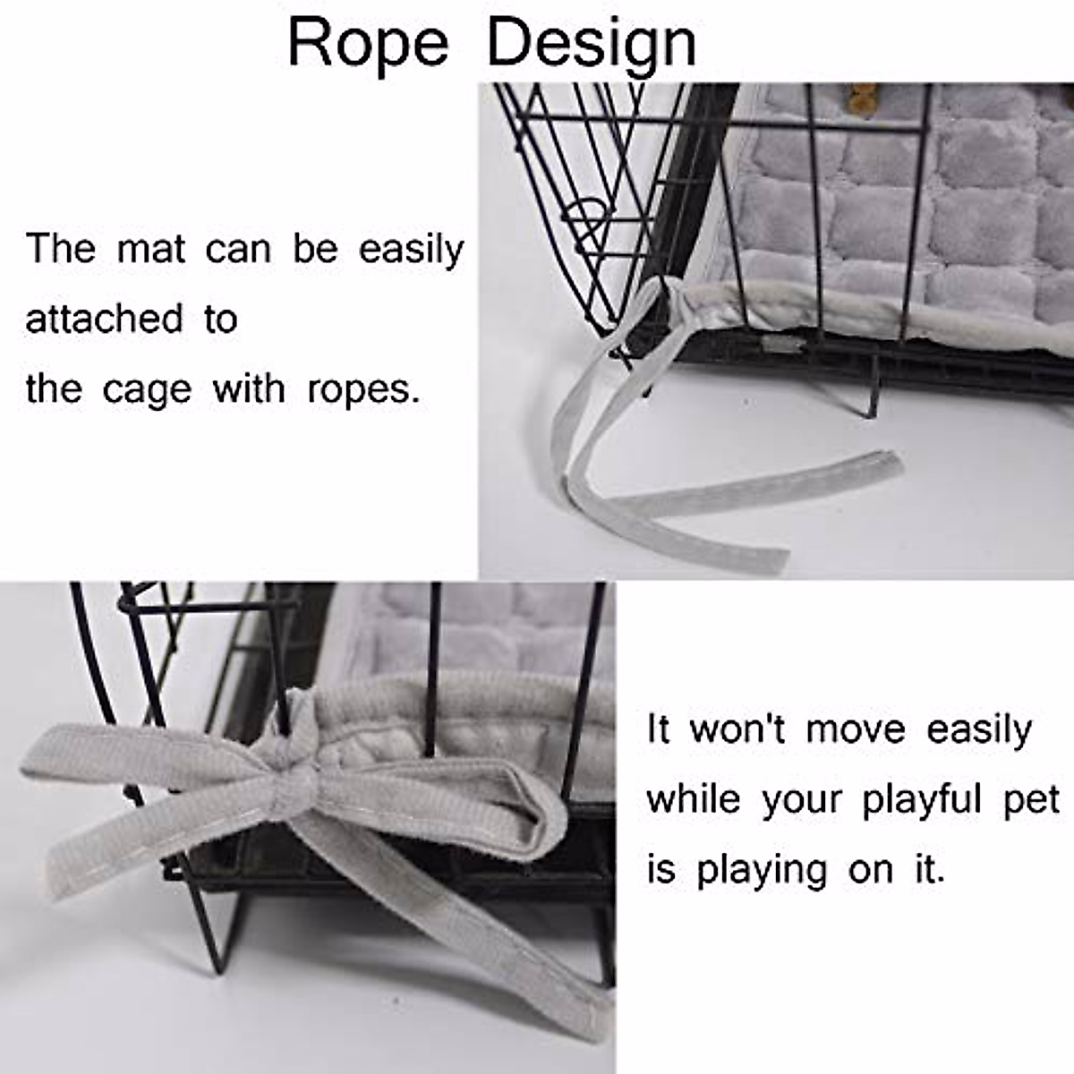 Hamiledyi Guinea Pig Fleece Cage Liners - 4 Pack Washable Guinea Pig Pee Pads, Reusable and Anti Slip Guinea Pig Bedding Fast Absorbent Pee Pad for Small Animals with Broom and Dustpan