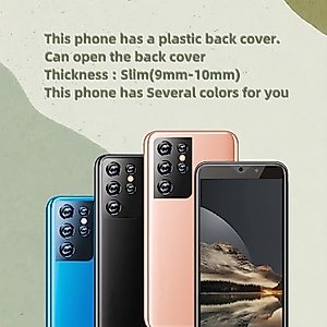 aderroo Unlocked Phone，X10, Android Smartphone，5.72-inch Screen，Front and Rear Cameras，Only Supports Dual SIM Card Frequency Band of 3GWCDMA ：850/1900/2100MHZ，1GB RAM 4GB ROM （Blue）