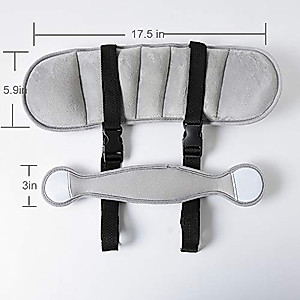 2Pack Boy and Girl Head Support for Car Seats,Ajustable Comfortable Pillow for Baby Child Tolddler Infant Pink and Grey