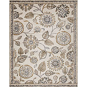 SUPERIOR Amary 5' x 8' Indoor Area Rug, Gray