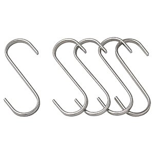 Ikea Stainless Steel S-hook 700.113.97, 2.75-inch, Pack of 5