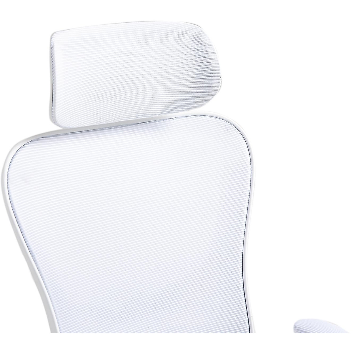 Panana Ergonomic Office Chair High Back Mesh Back Adjustable Headrest Flip-up Padded Armrest Swivel Rolling Desk Chair (White)