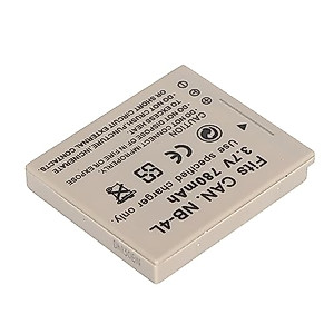 NB 4L Battery, 780mAh Lithium Ion Battery, Camera Battery Replacement, NB 4L Replacement Battery, Replacement for IXUS 115 117 120 130 220 225 230 255 50 60 70 80 65 75ixy100 115