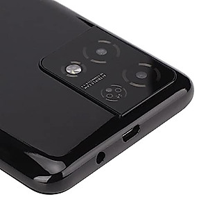 Zerodis Ultra Slim Smartphone, HD Three Card Slots 5MP Rear Camera ROM 32GB MTK6779 4.66in Screen Phone with Data Cable for Daily Use (Black)