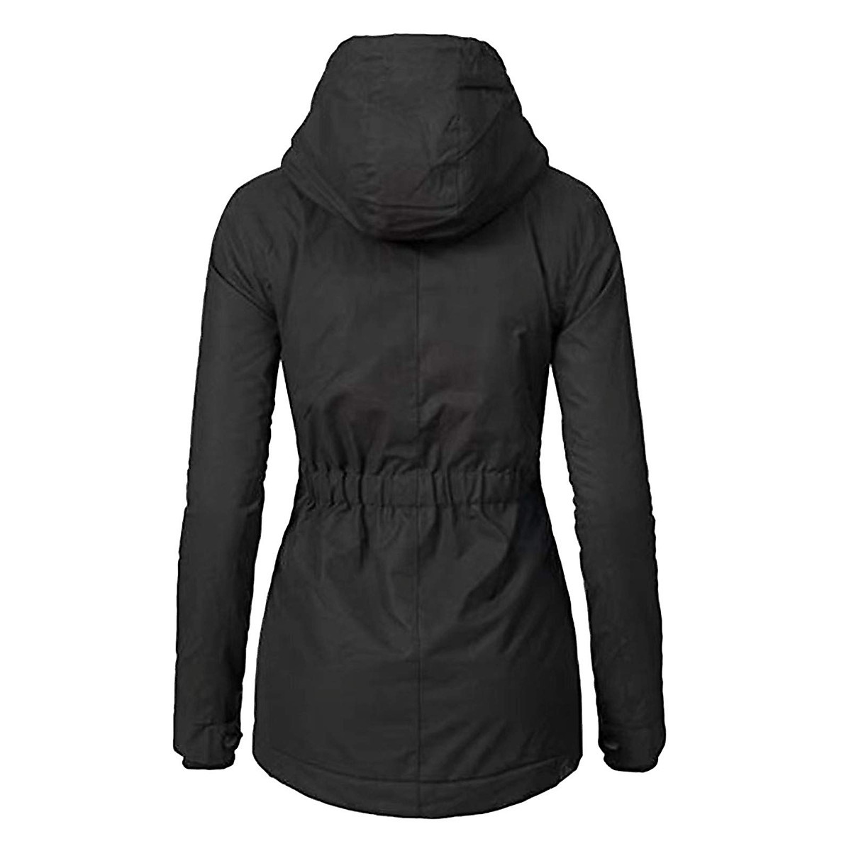 Aniywn Fleece-Lined Rain Jacket for Women Waterproof Windproof Snow Ski Hooded Jacket Winter Outdoor Windbreaker Coat