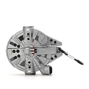 Aerymli Case,3D Cool Spacecraft Millennium Falcon Airpod Design Boys Men Soft Protective Cover Case Compatible for Airpods 3rd Gen 2021 Case