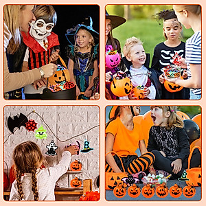 Halloween Party Favors for Kids,Prefilled Halloween Pumpkin with Halloween Pop Fidget its Toys, Treats for Kids, goodie bag fillers, Classroom Prizes