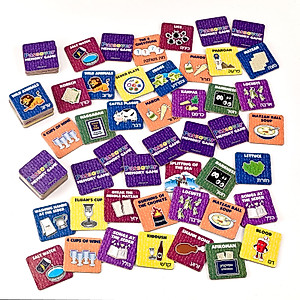 Passover Memory Game by Rite Lite | Passover Gifts Jewish Pesach Seder Holiday Party Favors | Match the Most Cards & Win! Collectible Tin 72 Cards