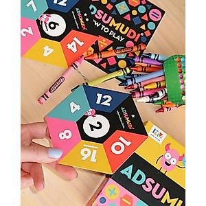 Evermade Adsumudi Math Game - The Monstrously Fun, Smart Game for Kids to Practice Multiplication, Division, Addition and Subtraction - Great for Kids Ages 8-12