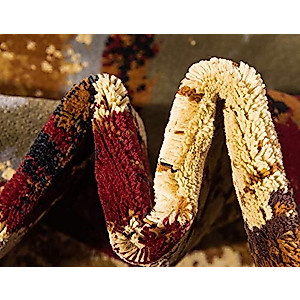 Unique Loom Barista Collection Area Rug - Catuai (8' Round, Multi/ Brown)