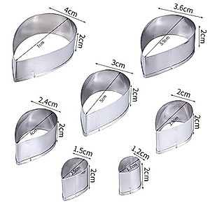 Zavaca 7 Pcs Rose Petal Cutter, 4 Pcs Herbaceous Peony Cutter & 4 Pcs Metal Ball Fondant Cake Decorating Sugarcraft Gumpaste Flower Modelling Mold Set