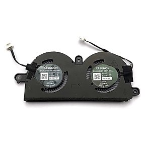 New CPU Cooling Fan with Back Cover Replacement for Dell XPS 13 9370 9380 7390 (Not for 2-in-1 Version) 9305 (i3 Version) Fit for 0980WH 980WH ND55C19-19A14
