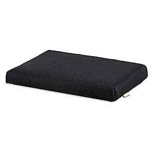 Zhi Jin Soft Rectangle Chair Cushion Memory Foam Mesh Seat Pads Cushions with Ties for Home School Office Black
