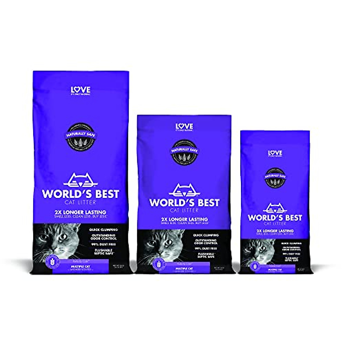 World's Best Cat Litter, Scented Clumping Litter Formula for Multiple Cats, 28-Pounds
