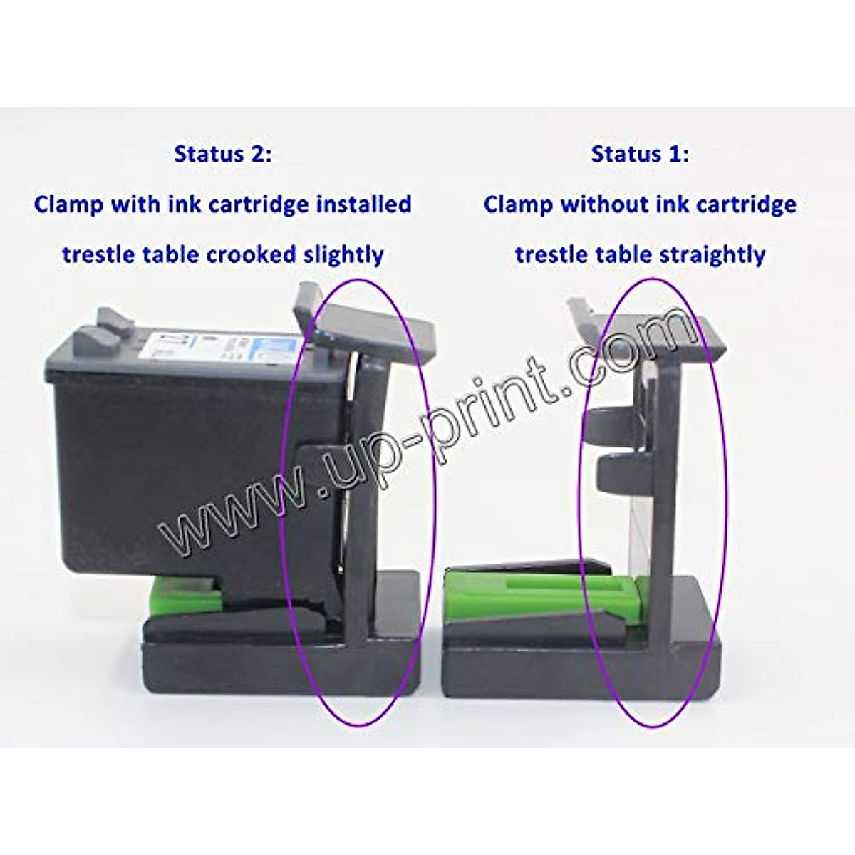 Ink Cartridge Clamp Pumping Refill Tool Compatible for HP 21 22 60 61 56 57 74 75 901 121 300 PG40 67XL 662XL 664XL 60XL 61XL 62XL 63XL 64XL 65XL 92XL 94XL 901XL