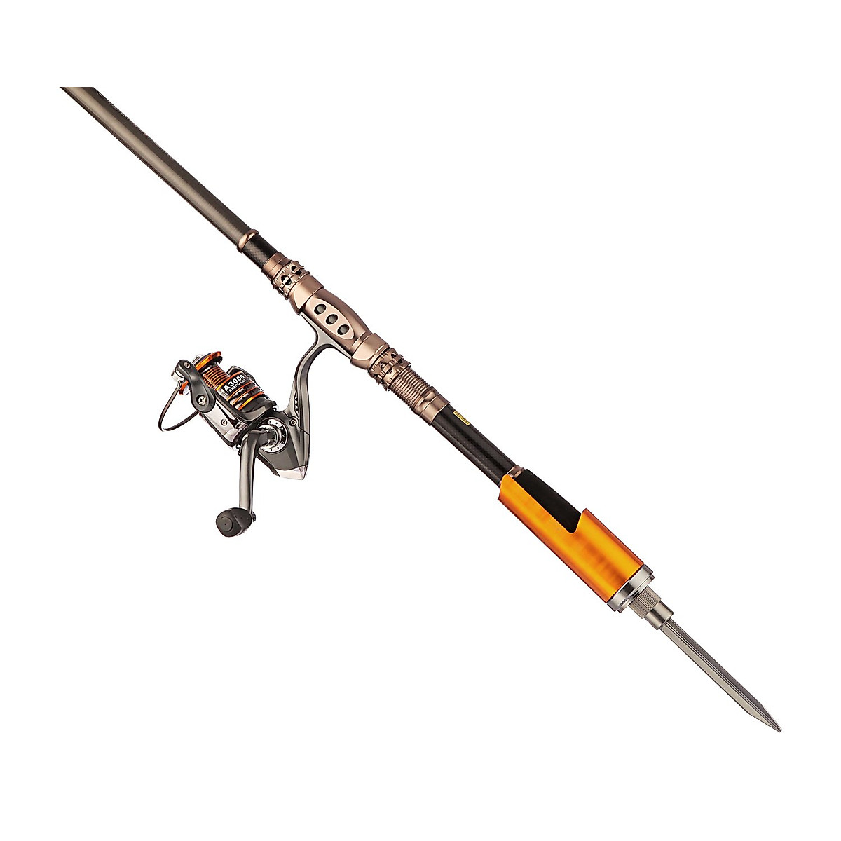 PLUSINNO HongYing Series Fishing Reels Spinning Freshwater Saltwater with 5.2:1 Gear Ratio Metal Body Left/Right Interchangeable Collapsible Handle Spinning Fishing Reel(Fishing Reel)