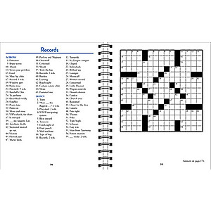 Brain Games - Crossword Puzzles - Large Print (Blue)