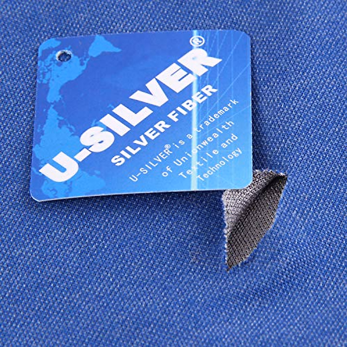 UrGarding EMF shielding pullover hoodie, Double layer of silver fabric for double radiation protection (Blue, X-Large)