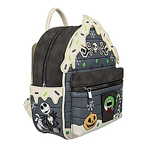 Bioworld Nightmare Before Christmas Frosted Christmas Town House Women's Mini Backpack