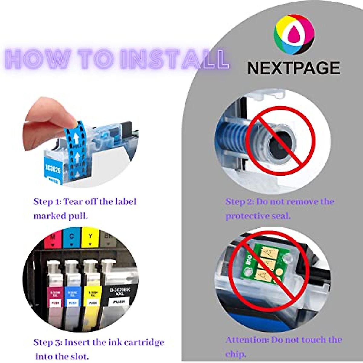 LC3029 XXL Compatible Ink Cartridge Replacement for Brother LC3029 LC3029XXL Ink Cartridges for Brother MFC-J5830DW MFC-J5830DWXL MFC-J5930DW MFC-J6535DW MFC-J6535DWXL MFC-J6935DW Printer