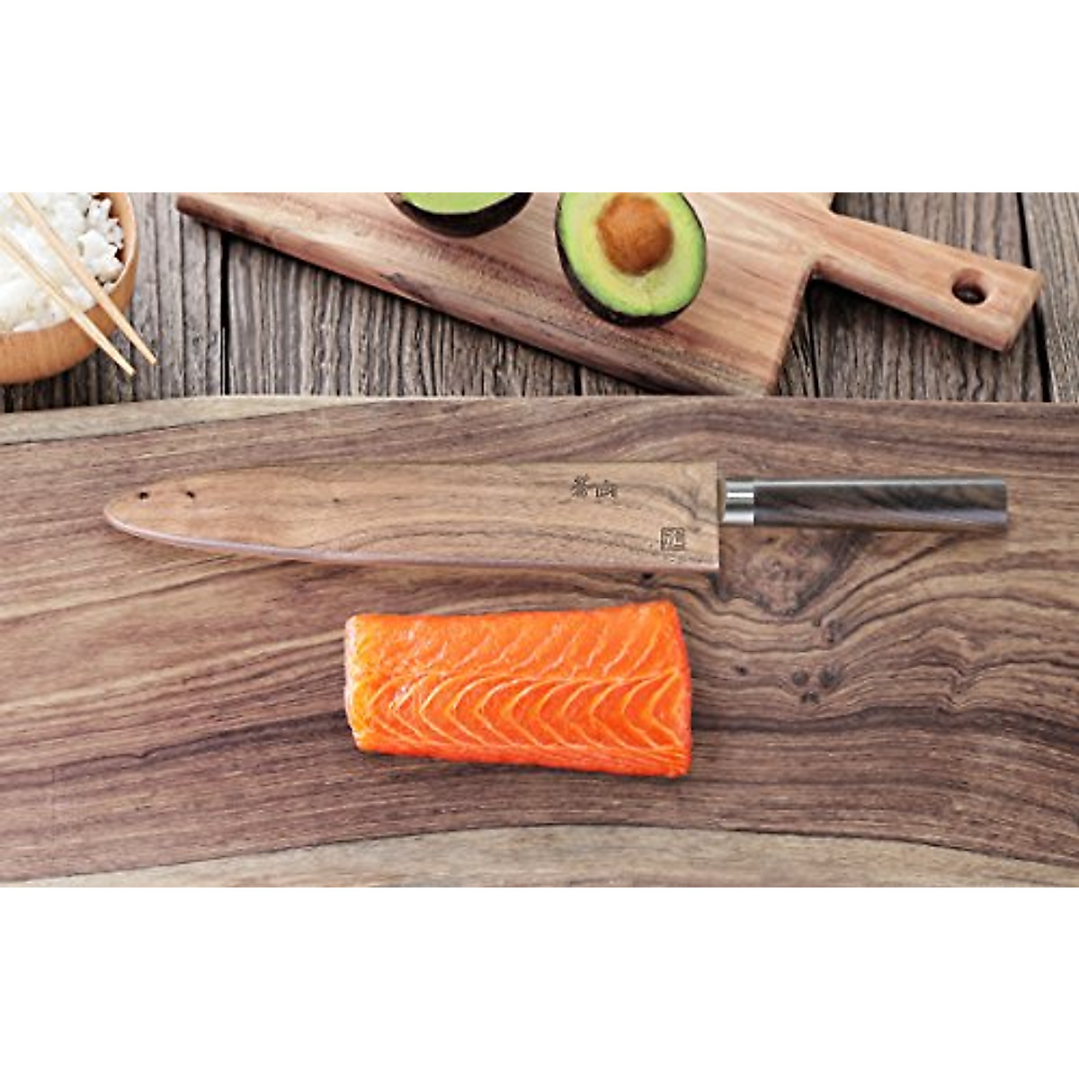 Cangshan J Series 62786 X-7 Steel Sashimi Chef Knife With Walnut Sheath, 10-Inch