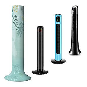 AMIJOUX Tower Fan Dust Cover, Vertical Fan Dustproof Protection Cover, Dustproof Standing Pedestal Fans Covers Protective Oscillating Guard Protector for Floor Fan