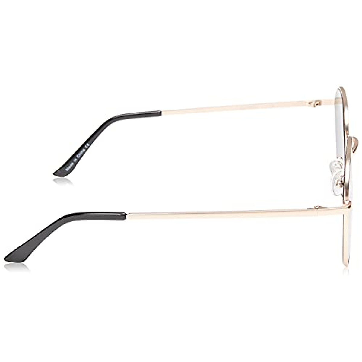 Quay - Womens Sunglasses, Round Lenses with UV Protection, Oversized Sunglasses (Jezabell, Gold)