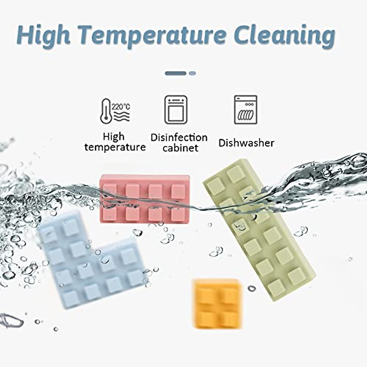 bopoobo Stacking Toys Soft Building Blocks, Silicone Montessori Educational Toy Toddler Sensory Learning, Baby Bath Toys, Girls Boy Gifts for Kids Age 1 2 3 Years Old