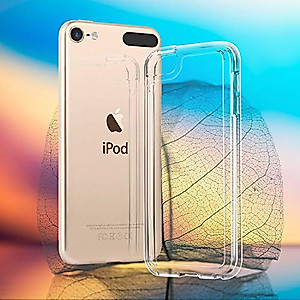 iPod Touch 7 Case Clear,IDWELL Touch 6 Touch 5 Case with 2 Screen Protectors, Clear Slim Soft TPU Bumper Hard Cover for iPod Touch 5/6/7th Generation (Latest Model,2019 Released), HD Clear