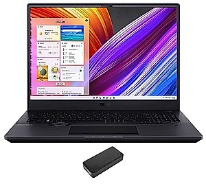 ASUS ProArt Studiobook 16 Workstation Laptop (Intel i7-12700H 14-Core, 64GB DDR5 4800MHz RAM, 2x8TB PCIe SSD RAID 0 (16TB), GeForce RTX 3070 Ti, 16.0" 60Hz 4K (3840x2400), Win 11 Home) with USB-C Dock