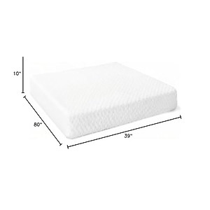 Edenbrook 10 Inch Gel Infused Memory Foam Mattress-Plush Mattress-Ventilated Memory Foam-Dual Layered-Bed in a Box