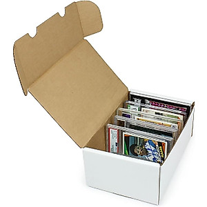 BCW Graded Card Storage Box - 1ct | Sports and Trading Card Holder for 30 Graded Cards & 100 Toploaders | Durable Corrugated Paper | Fits PSA, BGS, SGC, CSG, HGA Graded Cards, Screw Holders, etc