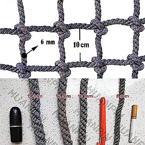 EkiDaz HXRW Rope Net Kids Climbing Frame Net Outdoor Playground Safety Net Rope Net for Kids Sturdy and Durable Playground Sets for Backyards (Size : 1 * 3m(3.3 * 9.9ft))