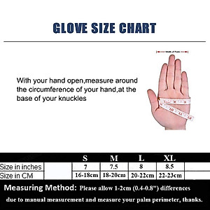 FOXLVDA Winter Warm Gloves for Men and Women, with Light Touchscreen Texting Fingers, Windproof and Waterproof Glove, for Outdoor Exercise, Cycling, Driving, Golf, Fishing (Black, X-Large)