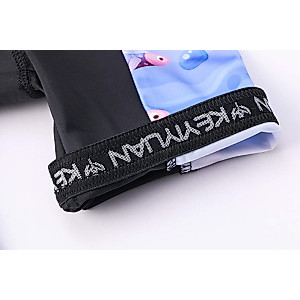 Children Cycling Bike Shorts Kid Cartoon Bicycle Riding Half Pants 3D Gel Padded Cycle Wear Tights for Girl Blue Fairy Size M