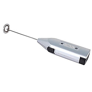 Egg Beater for Cooking, Kitchen Handheld Milk Frother, Immersion Hand Blender Electric Coffee Mixer Perfect for Frappe, Matcha, Chocolate, Milk Whisk Beater Blender with Brushed Stainless Steel Blades