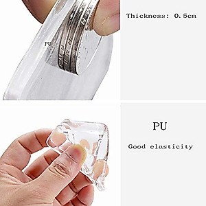 Toxz 4pcs Washing Machine Shock Proof Pads,Refrigerator Anti-Slip Mat,Table Cabinet Chair Furniture Cushion,PU Material,Shock Absorbers