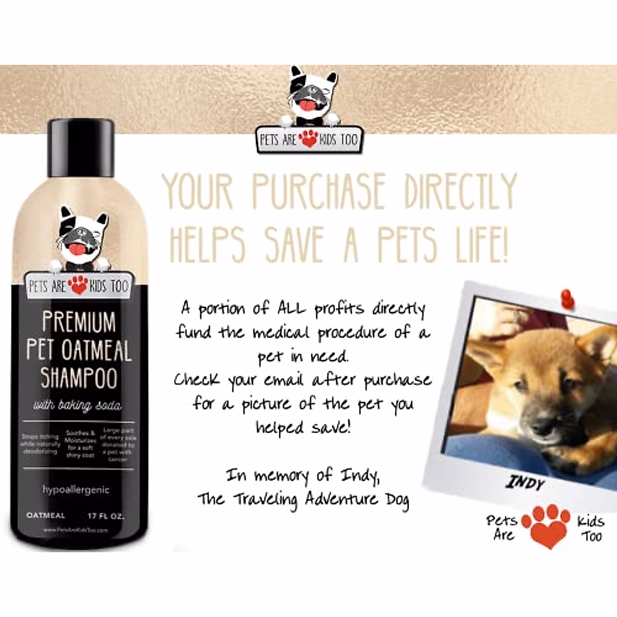 Pet Oatmeal Anti-Itch Shampoo & Conditioner in One! Smelly Puppy Dog & Cat Wash! Relief for Allergies, Itchy, Dry, Irritated Skin!! Smells Amazing! (1 btl)