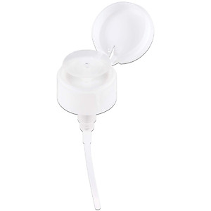 PANA 10oz. (Quantity: 2 Pieces) Liquid Push Down Pump Dispenser Empty Bottle with Flip Top Cap (Clear)