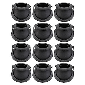 SEWACC 12 pcs 5x7cm Cauldron Kettles Handle Halloween Party Candy Buckets Witch Cauldron Decorations Hanging Props