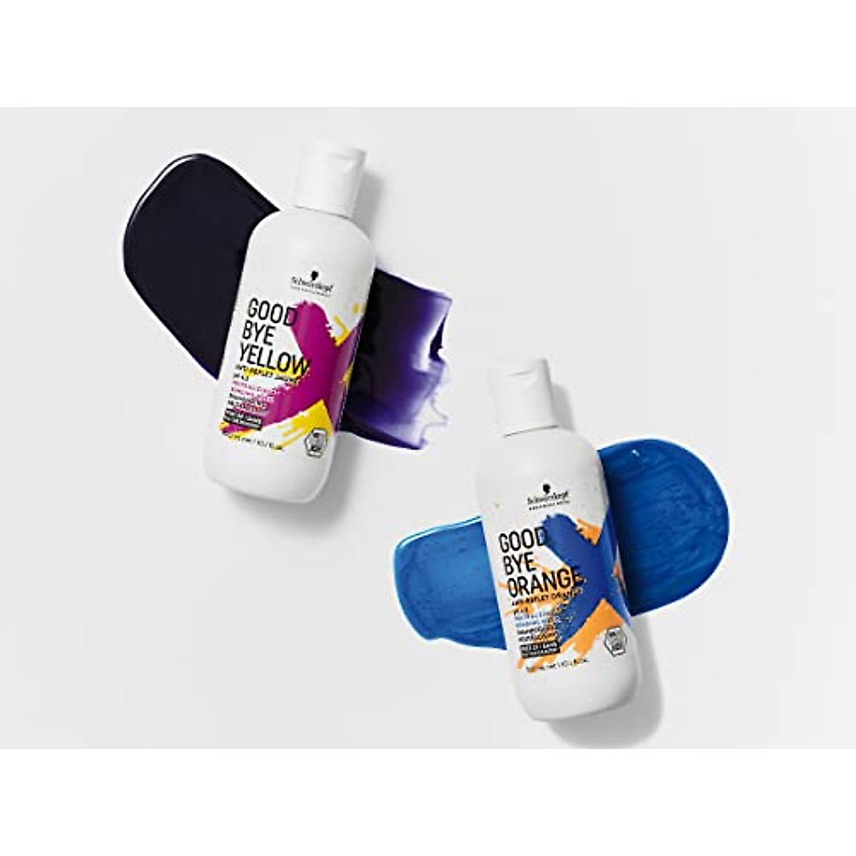 GOODBYE ORANGE Neutralizing Wash Shampoo – Color Balancing for unwanted orange and red undertones – Cleansing Vegan Hair Care with Blue- greenish pigments, 10.1oz