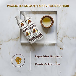 OKAY-Shampoo and Conditioner Coconut Hair Care Set Deep Moisturizing- Set Of 2 X 12 Oz