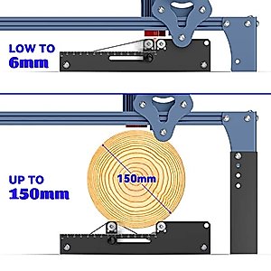 SCULPFUN Laser Rotary Roller, Laser Engraver Y-axis Rotary Roller Engraving Module 360° Rotating for Engraving Different Size Cylindrical Objects Cans, Compatible with Most Engraving Machines