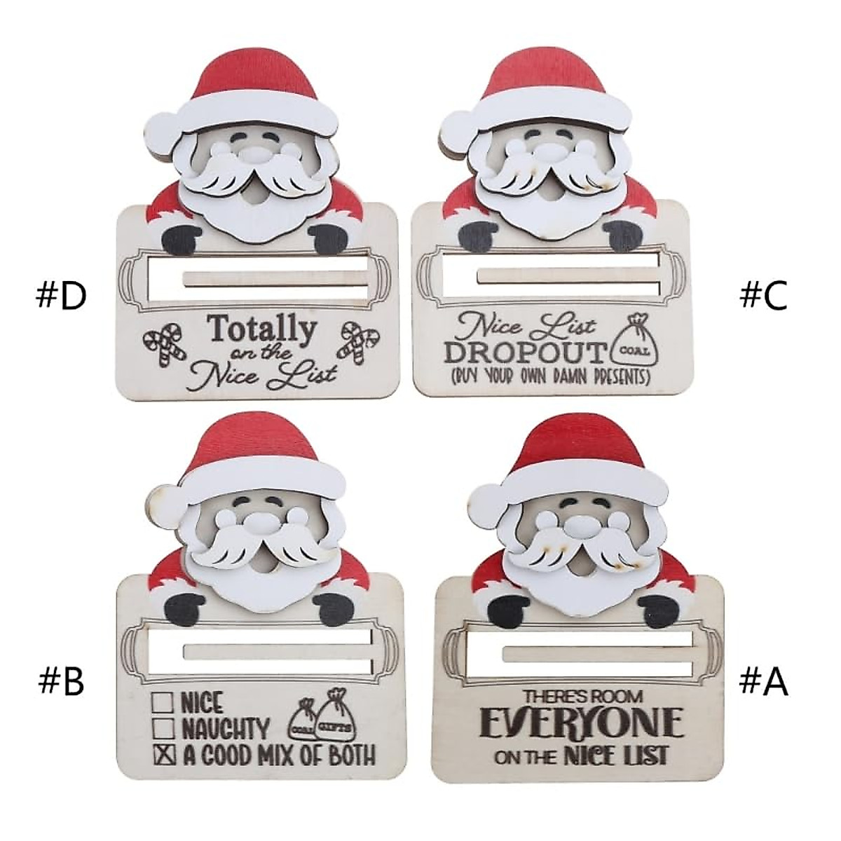 Christmas Money and Gift Card Clip Santa Claus Shape, Versatile Storage Solution for Cash and Cards